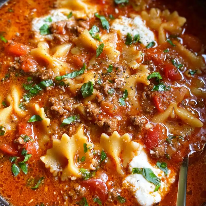 Easy Lasagna Soup: 30-Minute Dinner Delight!
