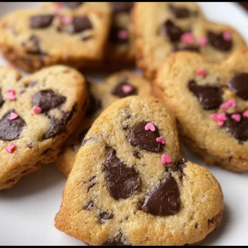 Heart Shaped Chocolate Chip Cookies: 5 Easy Recipes for Valentine's Day ...